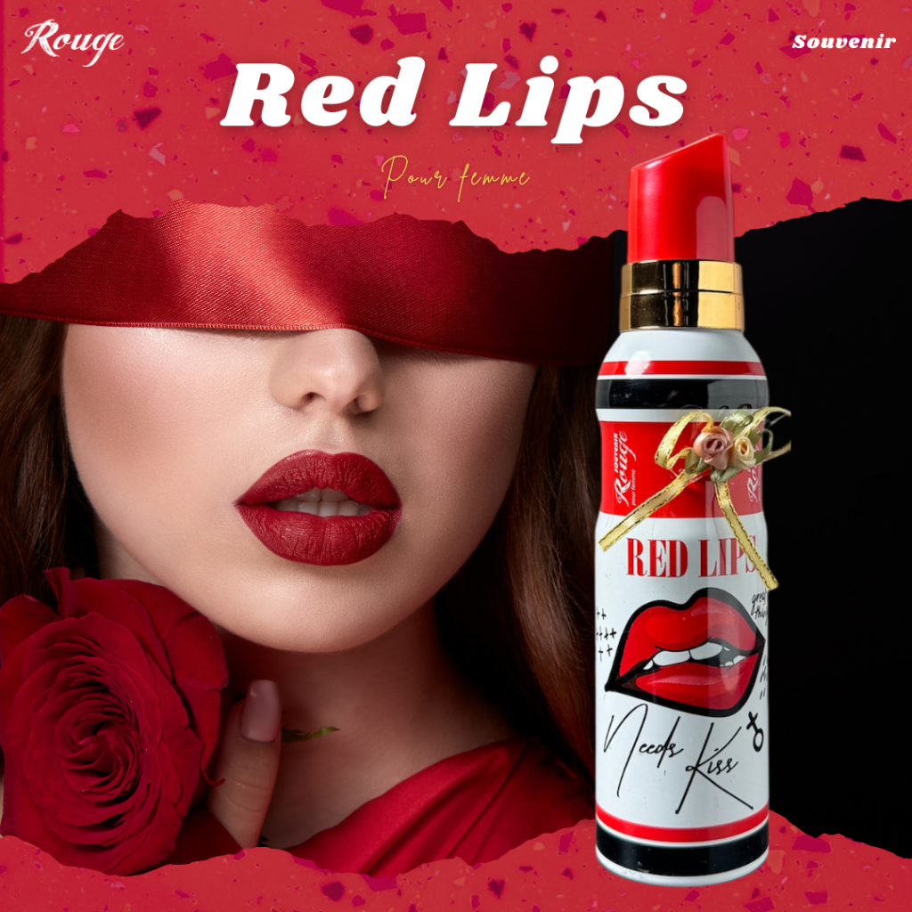 Rouge Women Deodorant Spray – Red lips – United Care